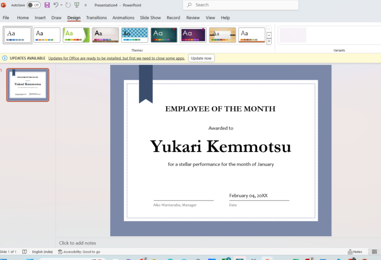 How to Design Certificate In Microsoft Powerpoint - MixCommerce Blog
